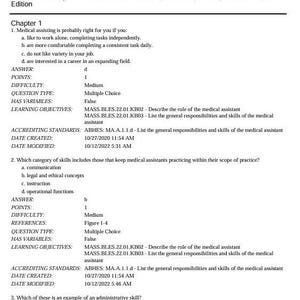 Assessment Resource Pack FOR Medical Assisting Administrative ...