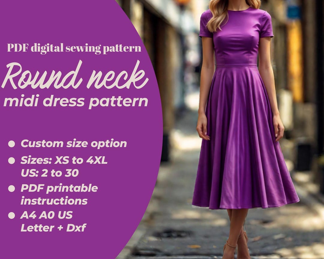 Summer Dress, Evening Dress, Circle Dress Pattern, Prom Dress, XS-4XL ...