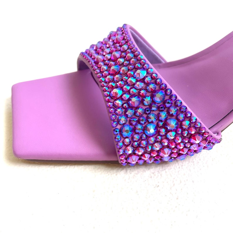 Crystal Purple Pumps - Etsy