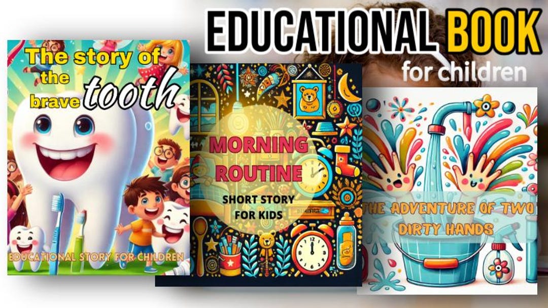 Funny Short Stories for Kids - Learning How to Washing Hands, Brushing ...