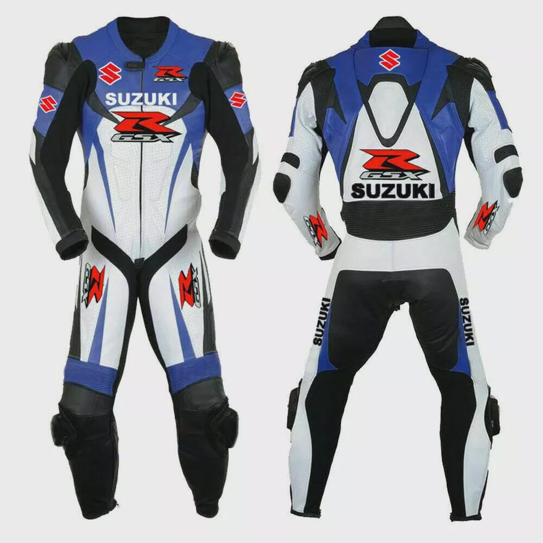 Handmade Suzuki GSX Racing Leather Suit, High-performance Motorcycle ...