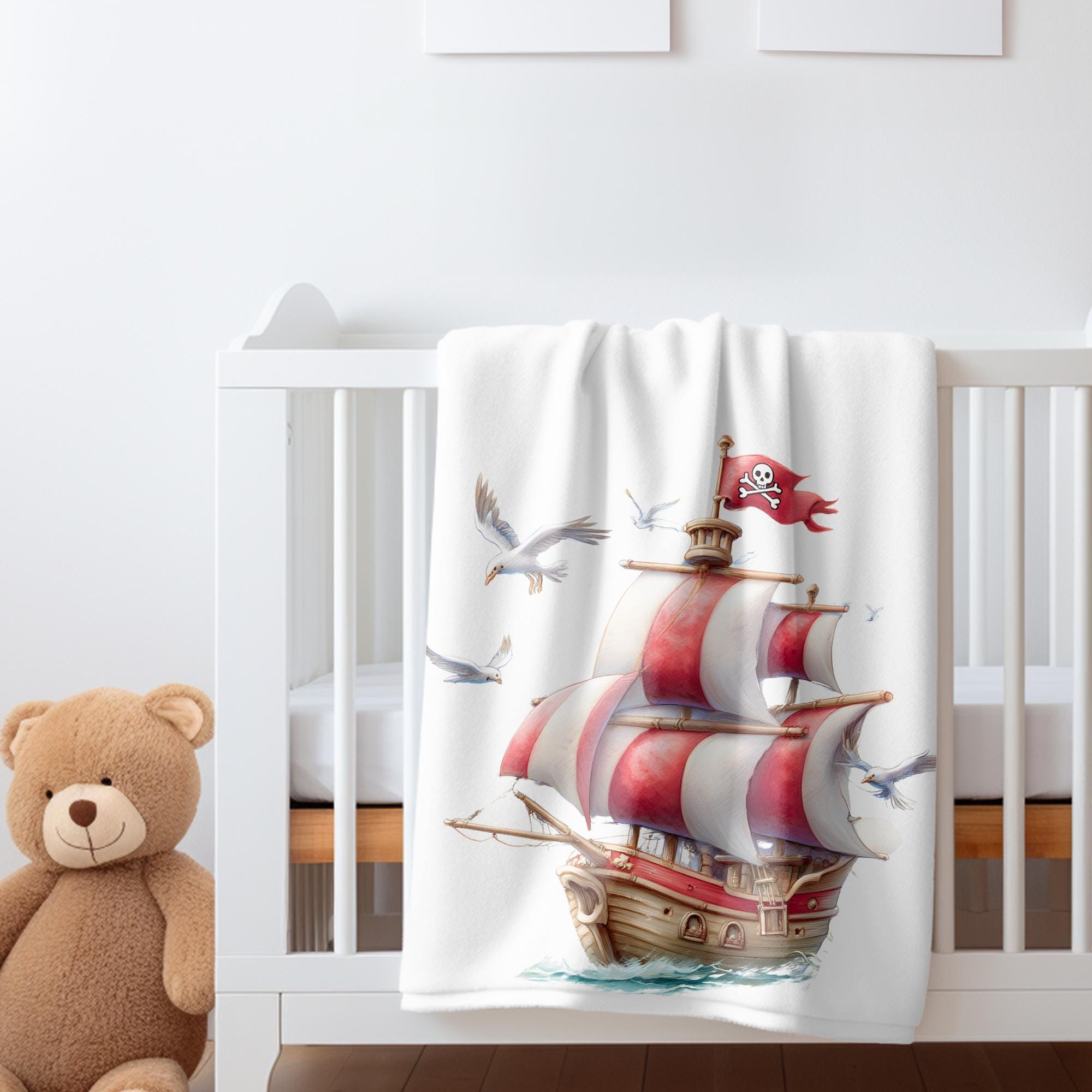 Watercolor Pirate Clipart Bundle, Adorable Baby Pirates, Sublimation ...