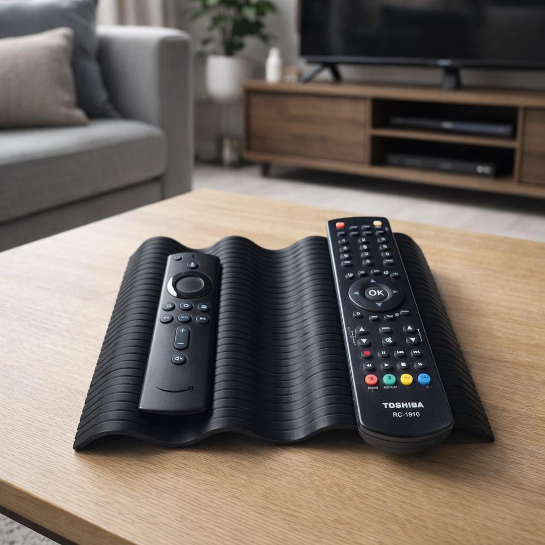 Minimalist Remote Control Holder | Modern TV Remote Organiser | Living ...