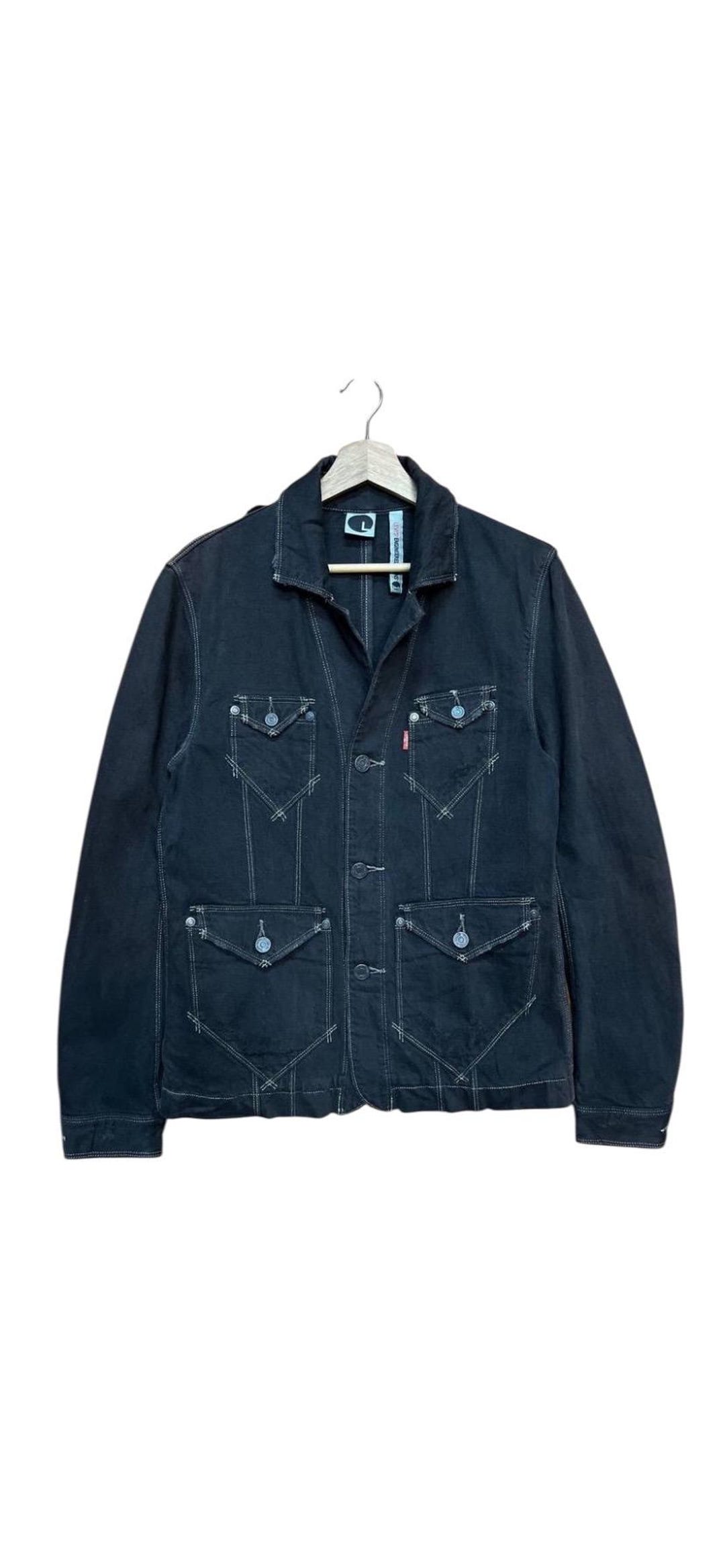 Vintage Levis Engineered Jean Red Loop Denim Jacket - Etsy