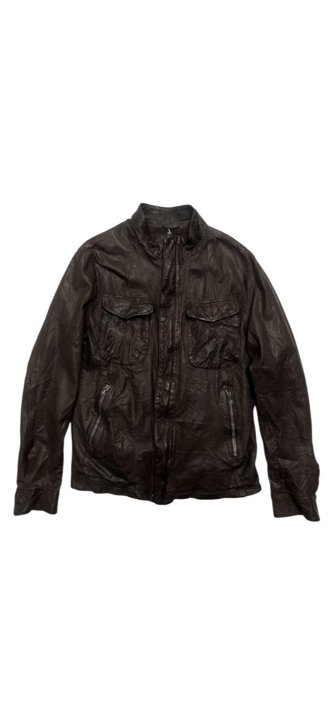 Musher Italia Leather Jacket Made in Italy - Etsy