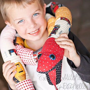 CUSTOM Slate the Scrappy Patchwork Snake Softie | Large Snake | Stuffed ...