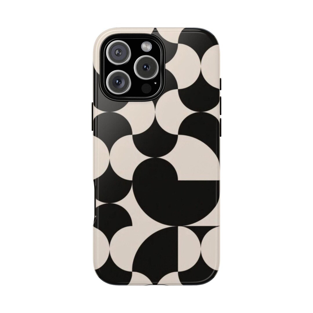 Retro Geometric Color Block — Vintage Graphic Phone Case - Etsy
