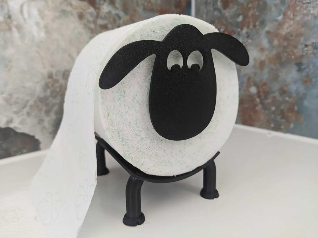 3D Printed Sheep Toilet Paper Holder: Funny Bathroom Decor - Etsy