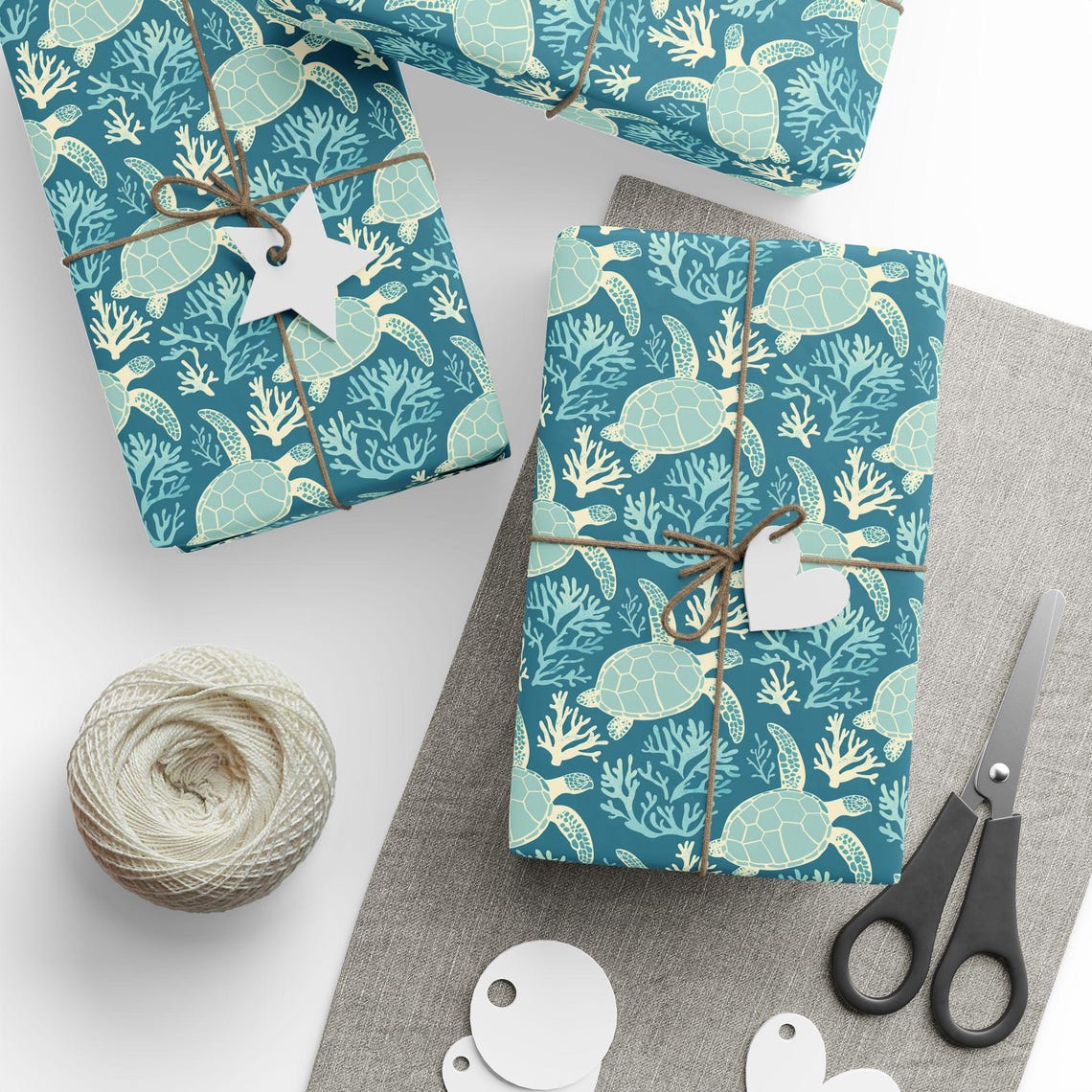 Sea Turtle Gift Wrap: Marine Coral Reef, Eco-friendly - Etsy