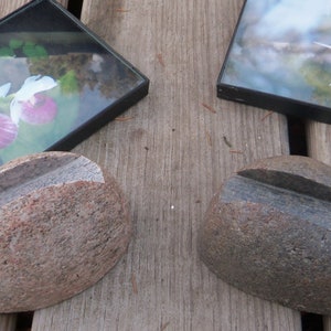 Rock Display Stand With a Framed Photo - Etsy
