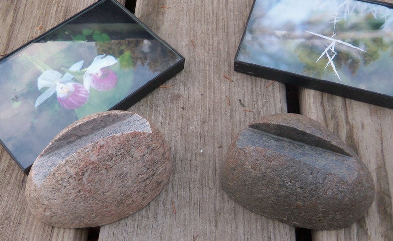 Rock Display Stand With a Framed Photo - Etsy