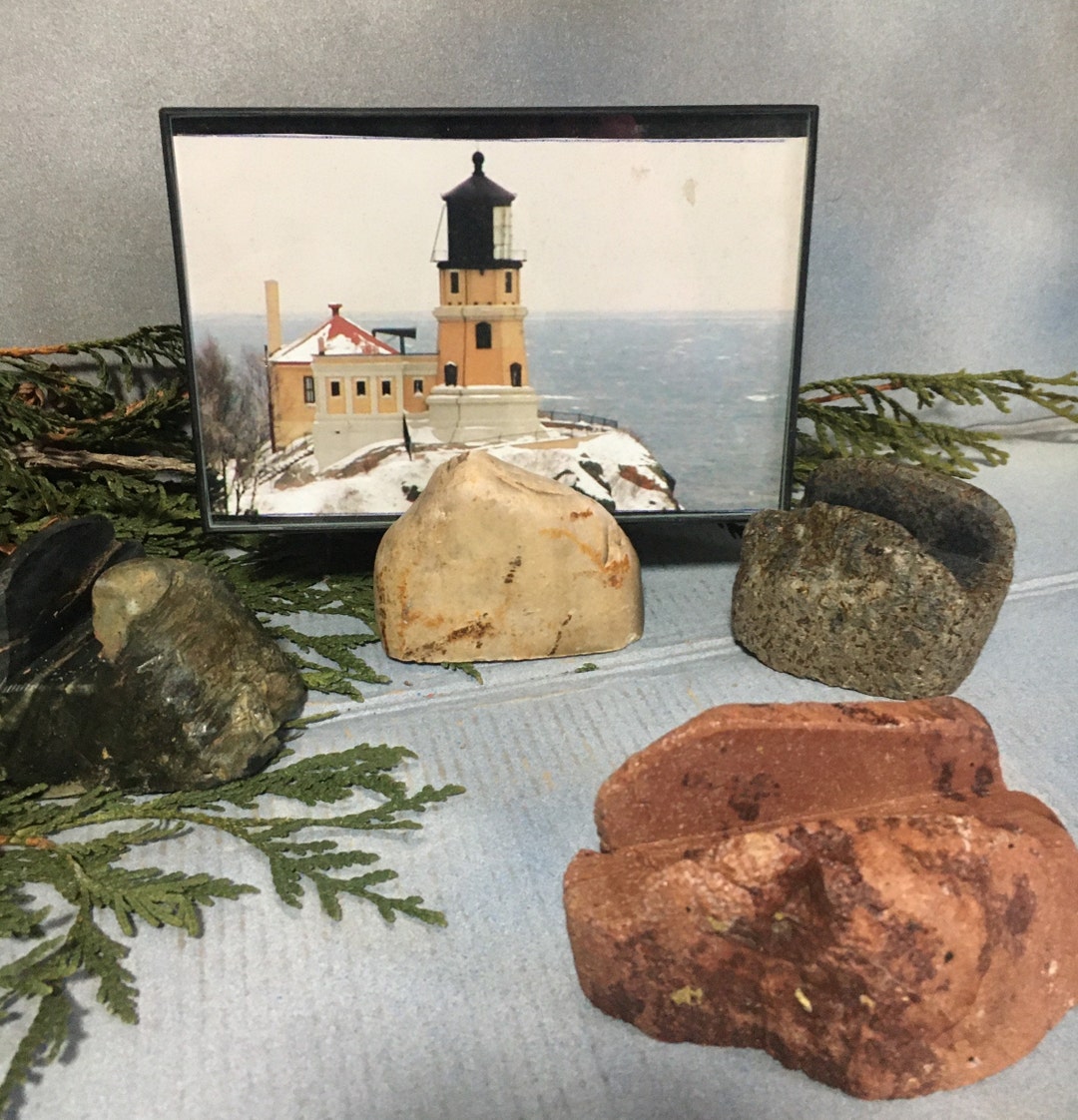 Rock Display Stand With a Framed Photo - Etsy