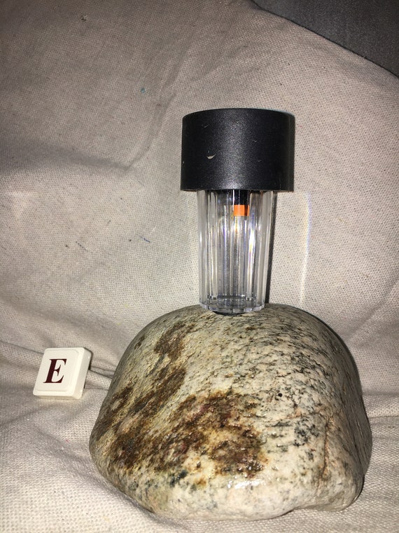 Solar Lights on a Rock Base Lake Superior Stones Accent | Etsy