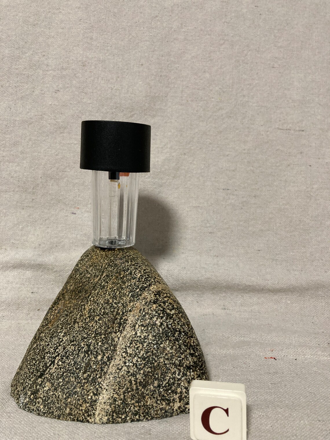 Solar Lights on a Rock Base ; Lake Superior Stones; Accent Lighting - Etsy