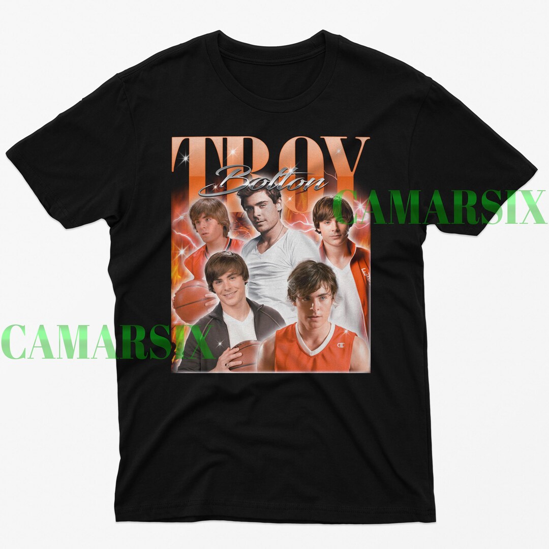 Troy Bolton 90's T-shirt - Troy Bolton Bootleg Tees, Troy Bolton Fans ...