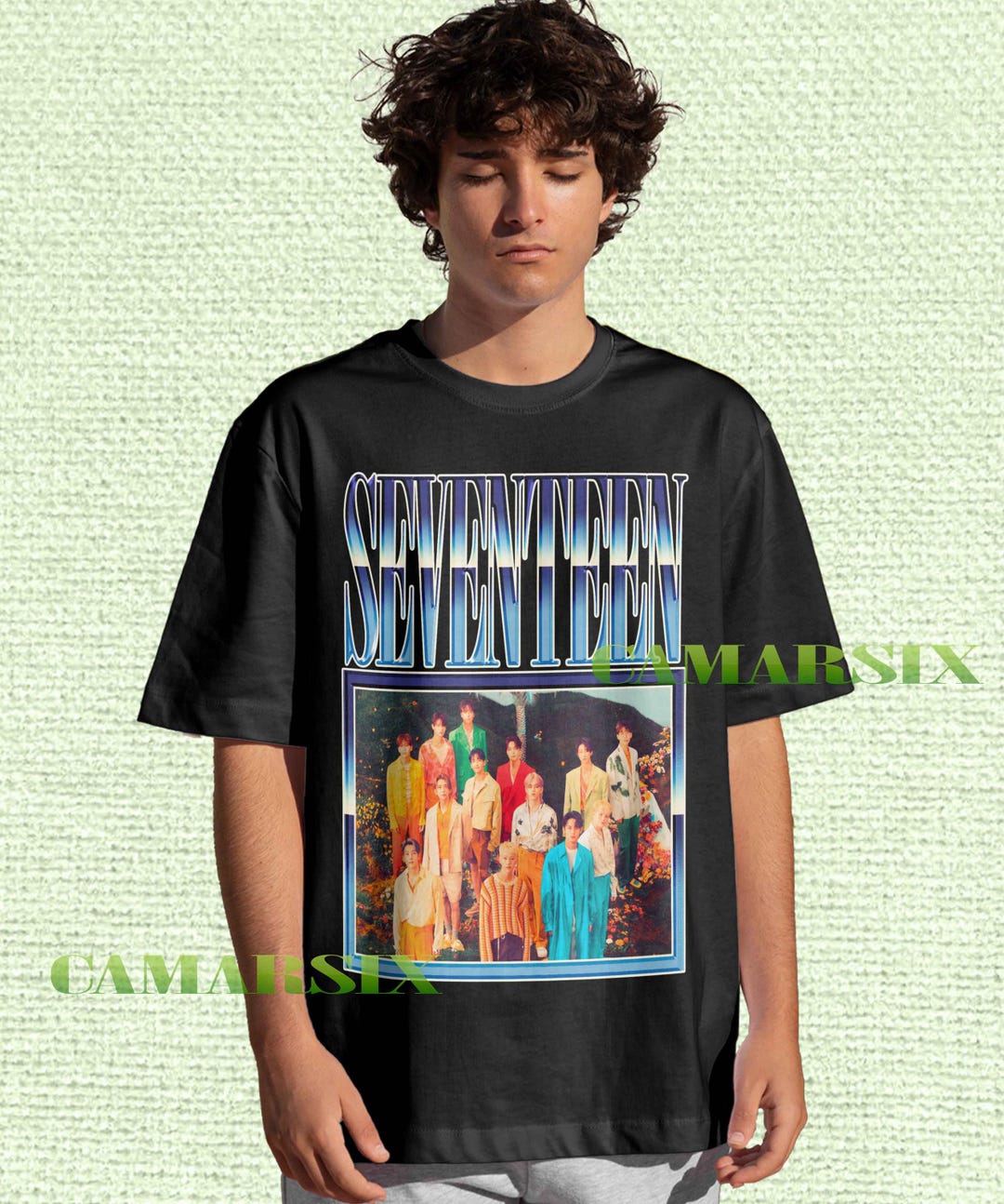 SEVENTEEN Vintage K-pop Tee, Retro 90s Style Shirt, Seventeen Fan Merch ...