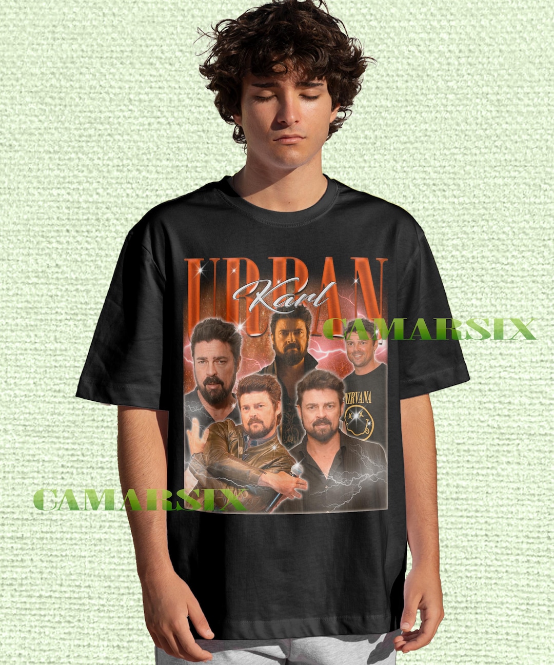Karl Urban Vintage T-shirt, Karl Urban Retro Shirt, Karl Urban Fan Tees ...