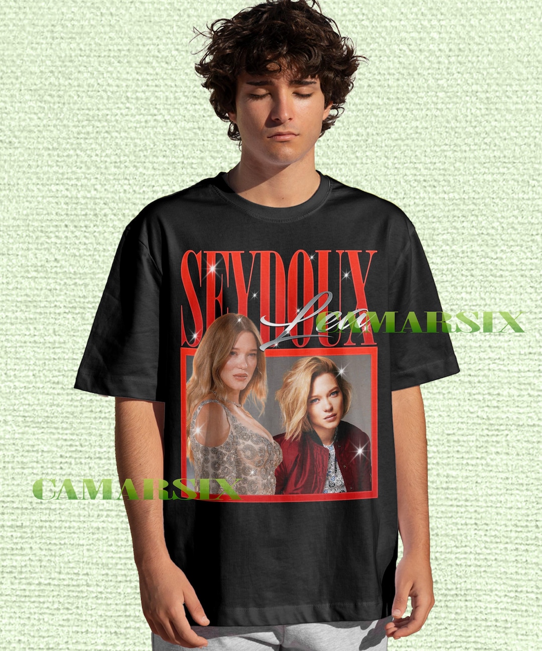 Lea Seydoux Vintage T-shirt, Lea Seydoux Retro Shirt, Lea Seydoux Fan ...