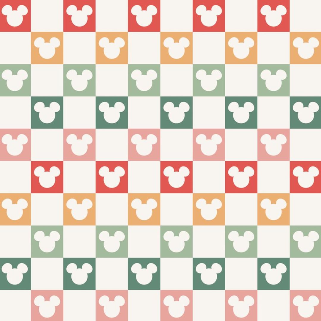 Magical Mouse Fabric Retro Mickey Mouse Fabric Magic Kingdom Fabric ...