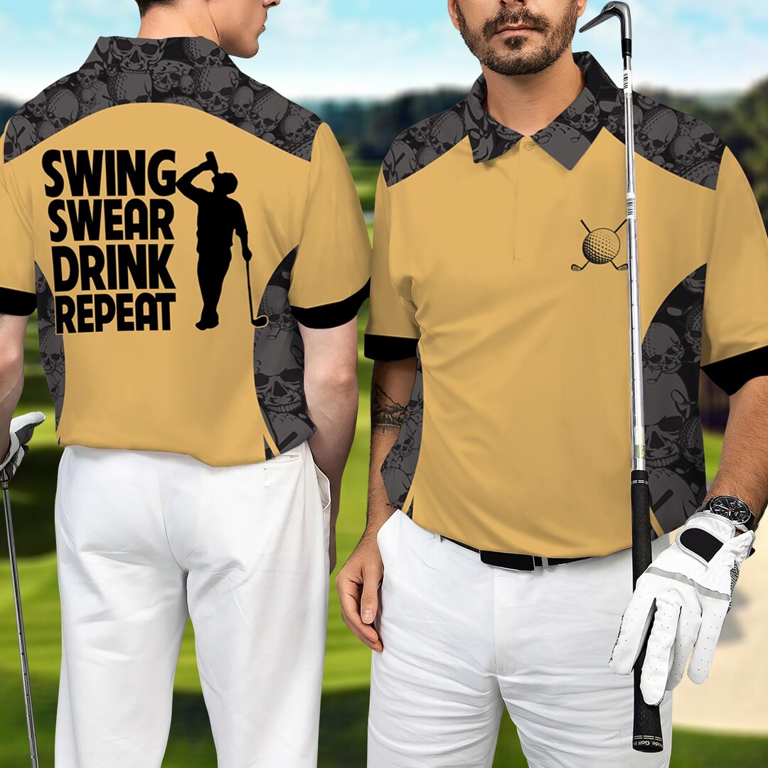 Custom All-over Print Golf Polo Shirt: Tropical Pique Knit - Etsy