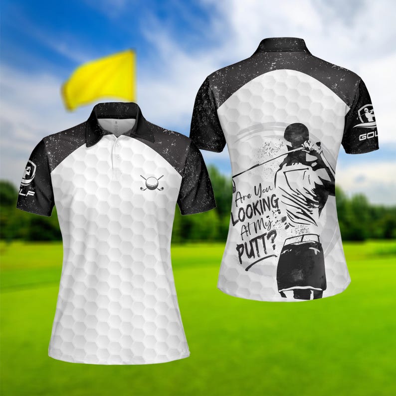 Funny Golf Polo Shirt: Sarcastic Golf Pattern, Men & Women - Etsy