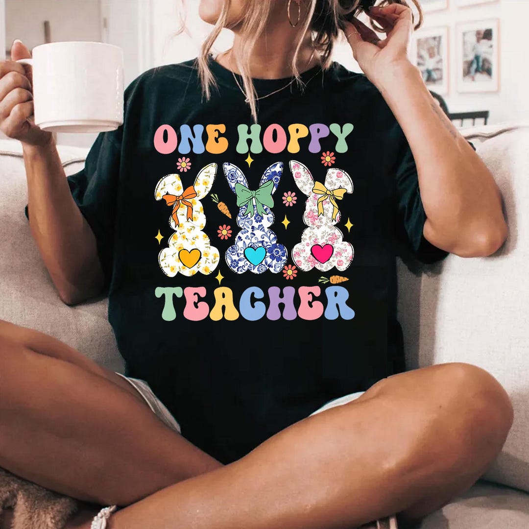 One Hoppy Teacher Png, Happy Easter Png, Easter Coquette, Teacher Png ...