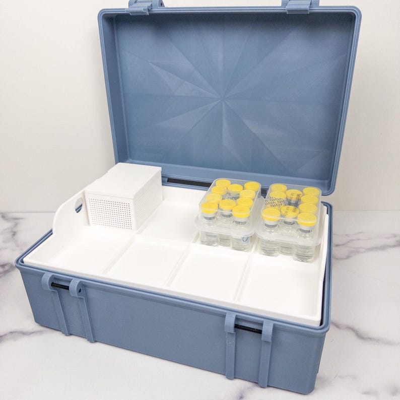 16-kit Peptide Storage Case, Fits Sixteen 3ml Vial Kit Boxes, Large ...