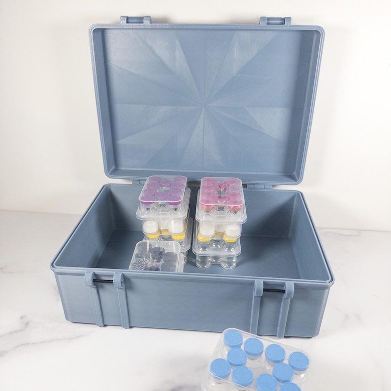 16-kit Peptide Storage Case, Fits Sixteen 3ml Vial Kit Boxes, Large ...