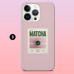 Matcha Phone Case Green Tea Aesthetic Green Cover for iPhone 16 Pro, 15 ...