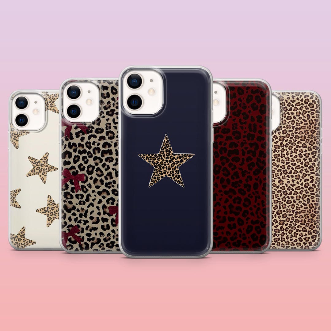 Leopard Print Phone Case Coquette Cheetah Cover for iPhone 16 Pro, 15 ...