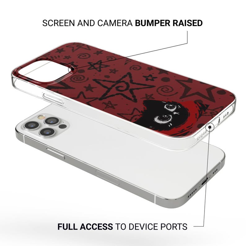 Grunge Star Phone Case Gothic Emo Aesthetic Cover for iPhone 16 Pro, 15 ...