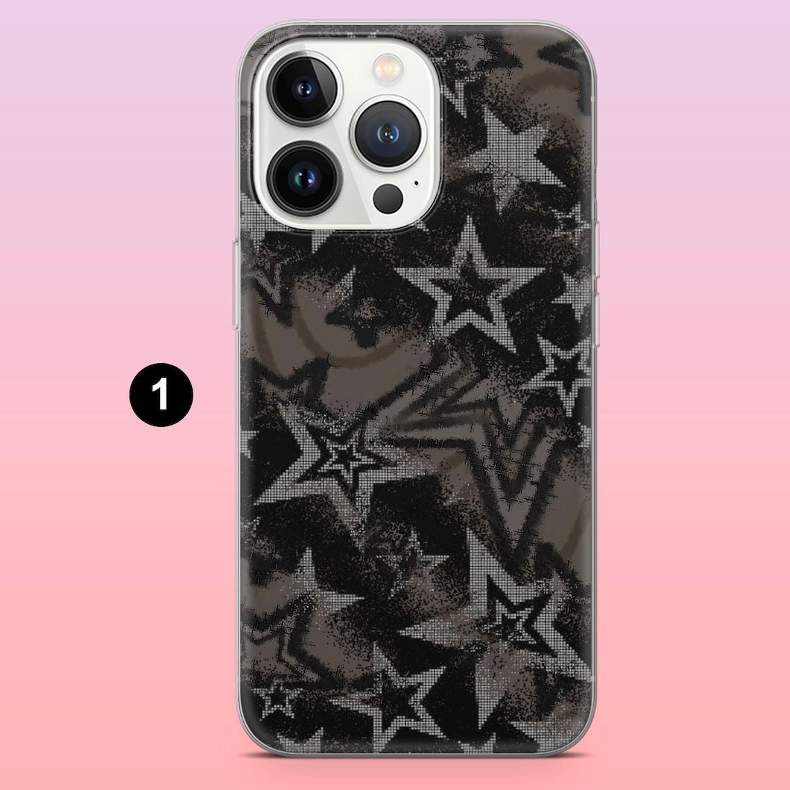 Grunge Star Phone Case Gothic Emo Aesthetic Cover for iPhone 16 Pro, 15 ...