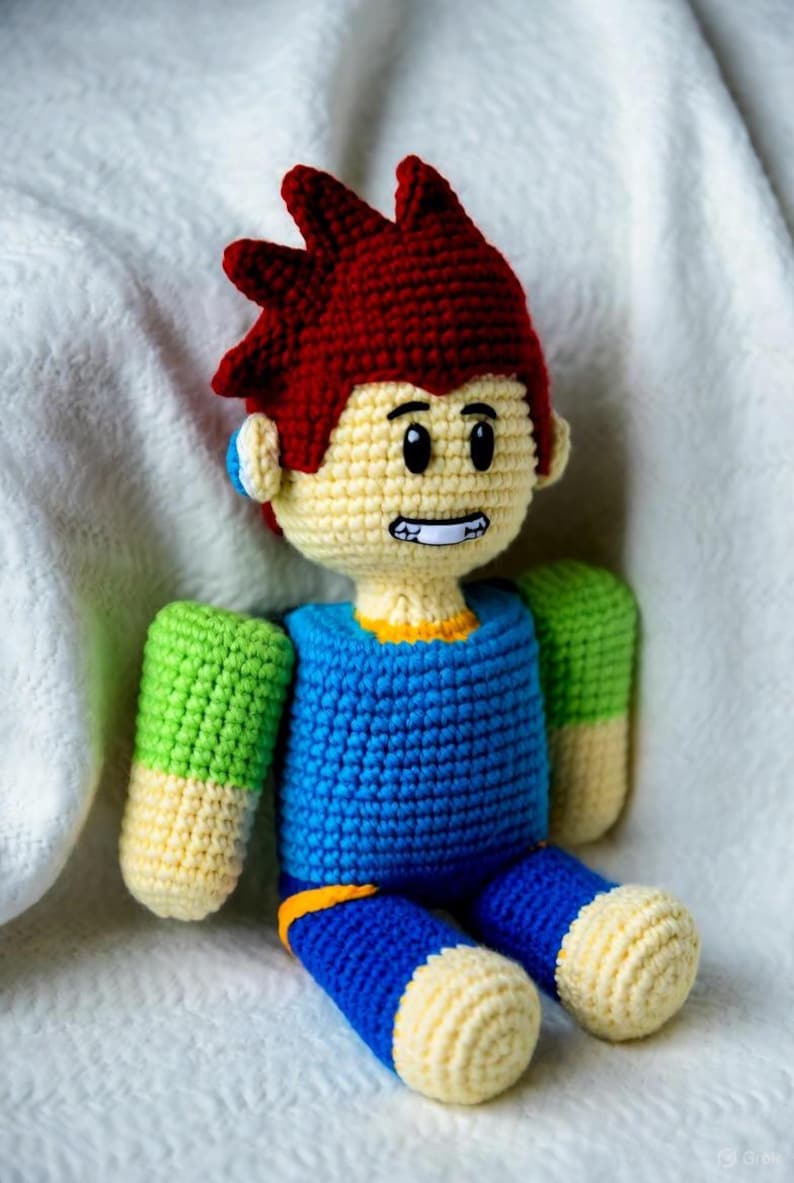 Crochet Roblox Boy Pattern PDF, Amigurumi Roblox Character, Digital ...