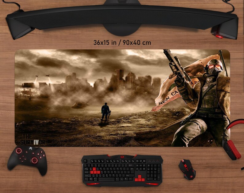 Fallout New Vegas Desk Mat • Personalized Gaming Mousepad - Etsy