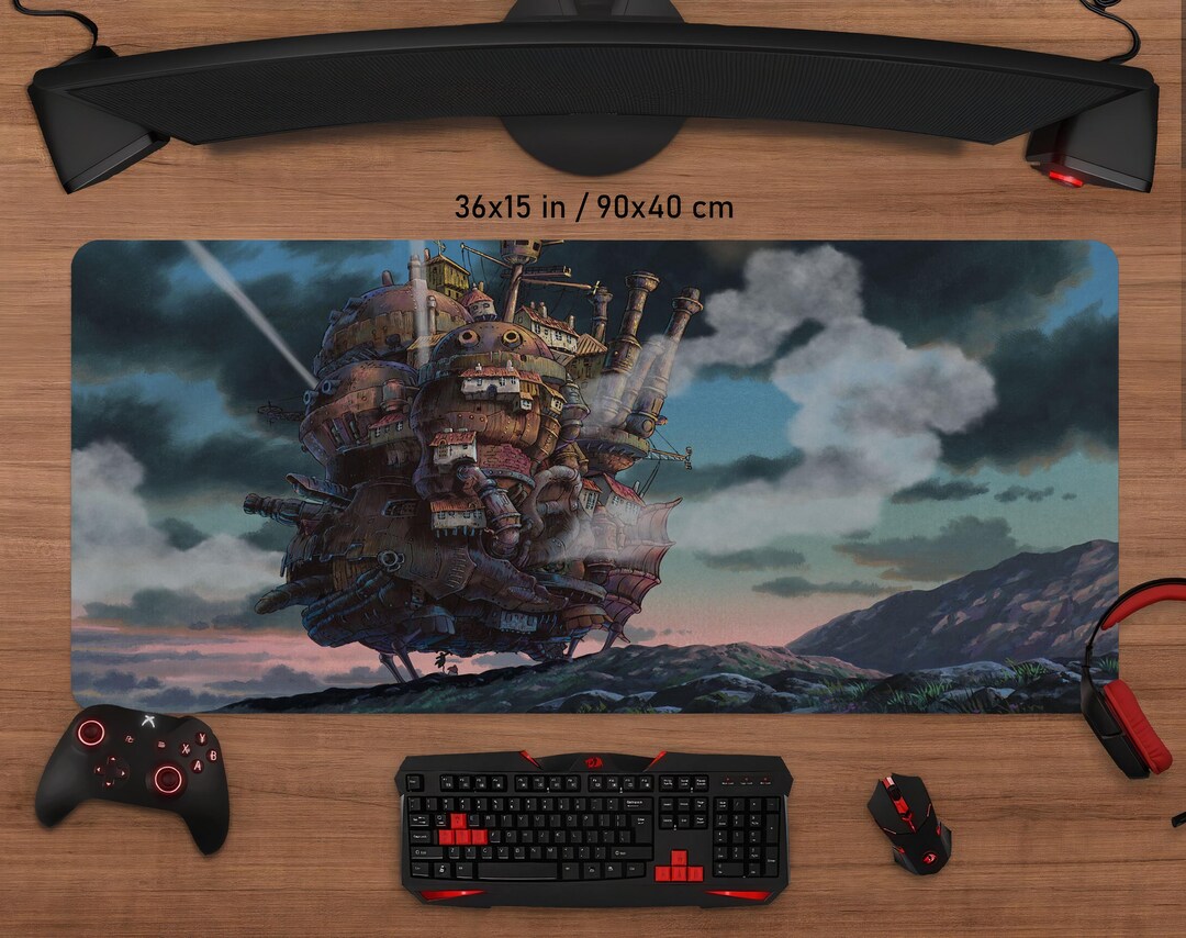Howl's Moving Castle Mouse Pad • Personalized Printing • Gaming Mouse ...