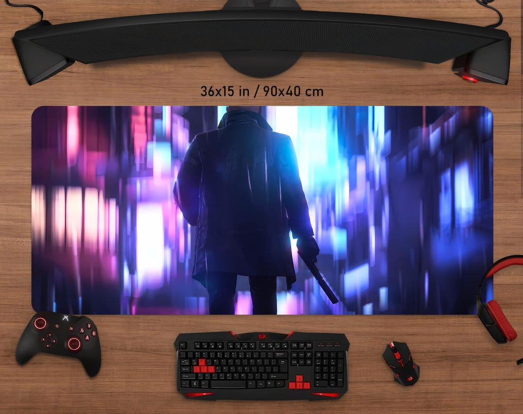 Hitman Game Desk Mat • Personalized Printing • Gaming Desk Mat ...
