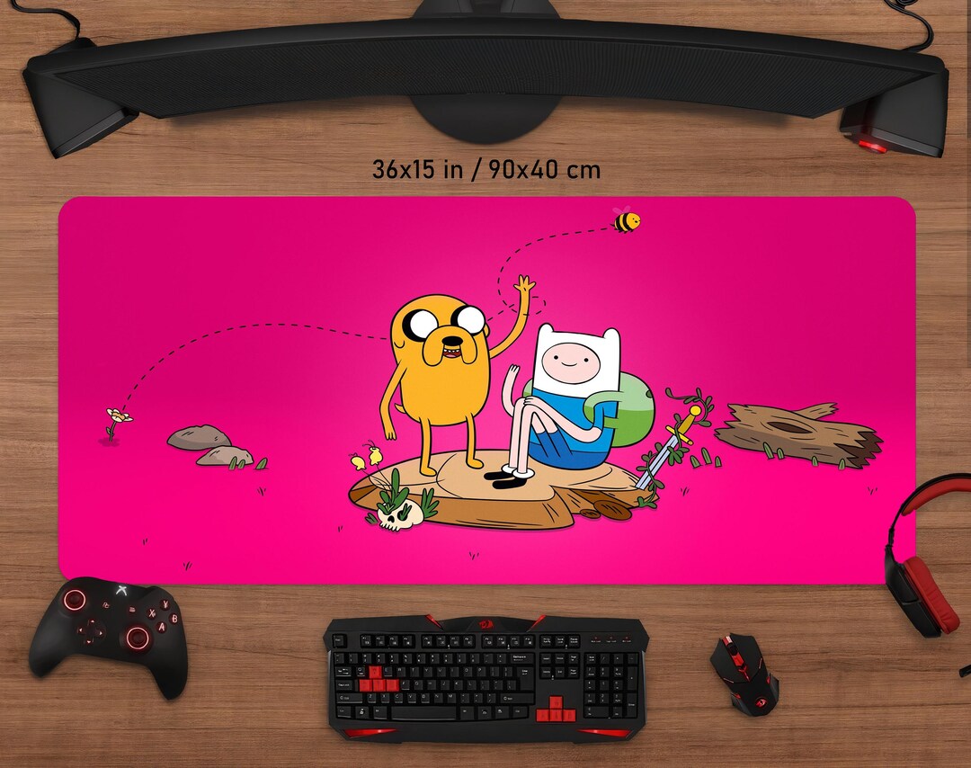 Adventure Time Gaming Mouse Pad: Vivid Print, Stitched Edges - Etsy