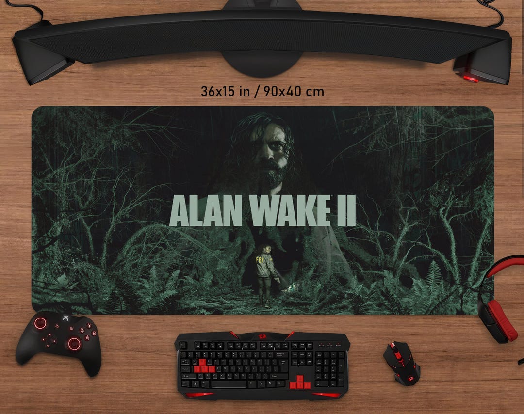 Alan Wake Gaming Mouse Pad: Vivid Print, Stitched Edges - Etsy