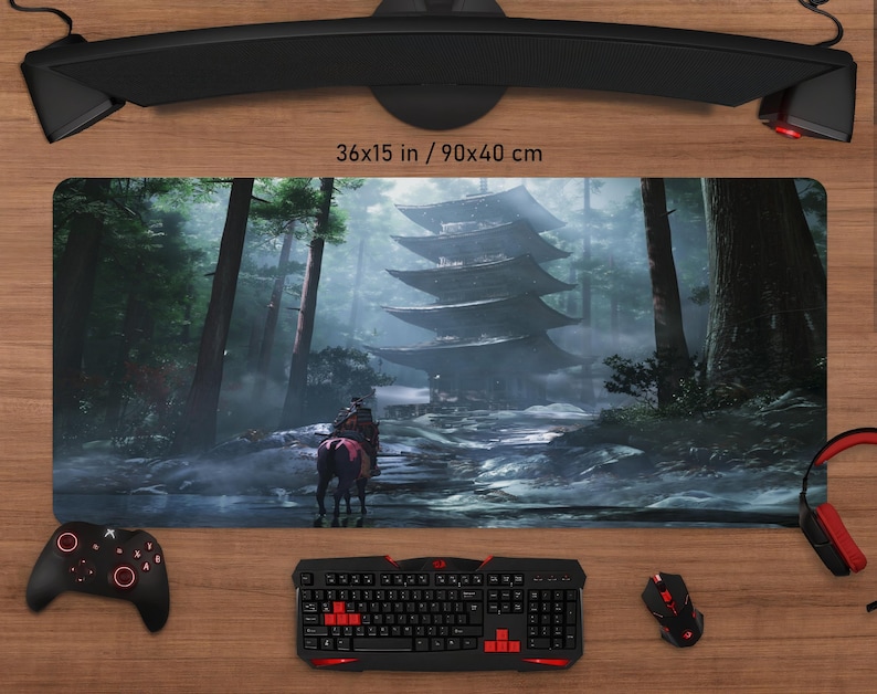 Ghost of Tsushima Mouse Pad • Personalized Printing • Gaming Mouse Pad ...