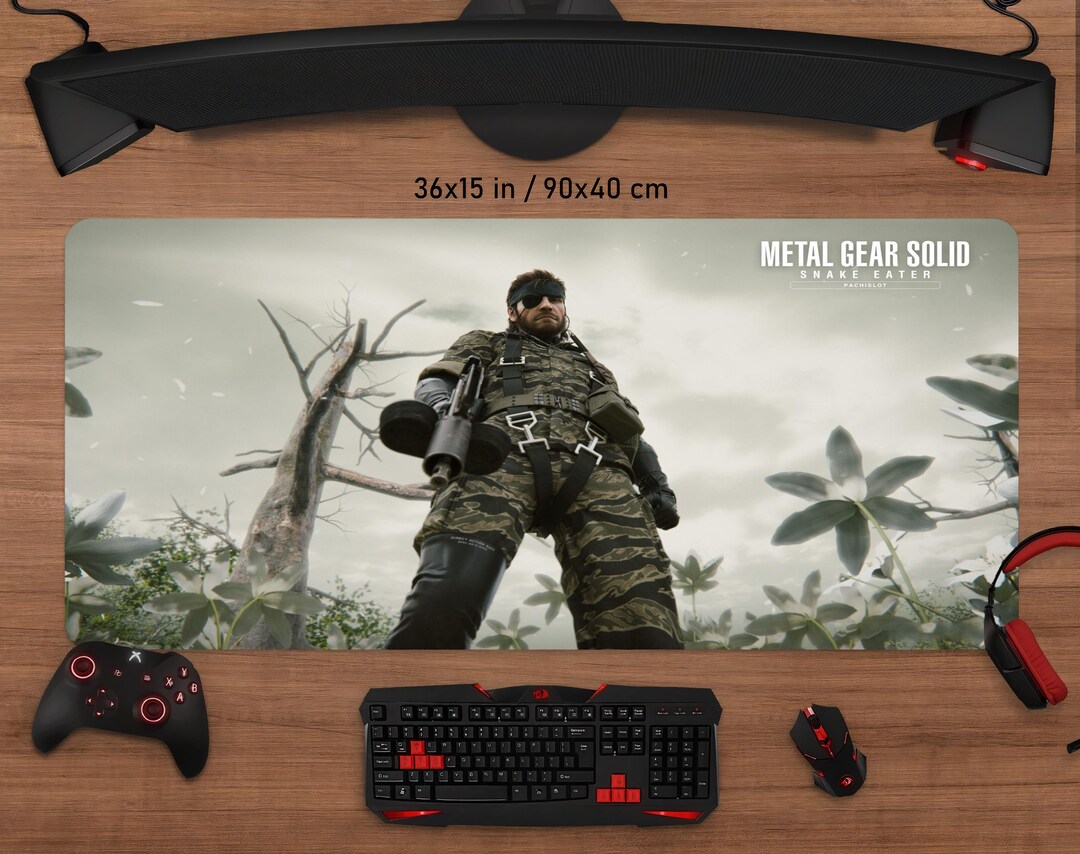 Metal Gear Solid Mouse Pad • Personalized Printing • Gaming Mouse Pad • Customized Mouse Pad ...
