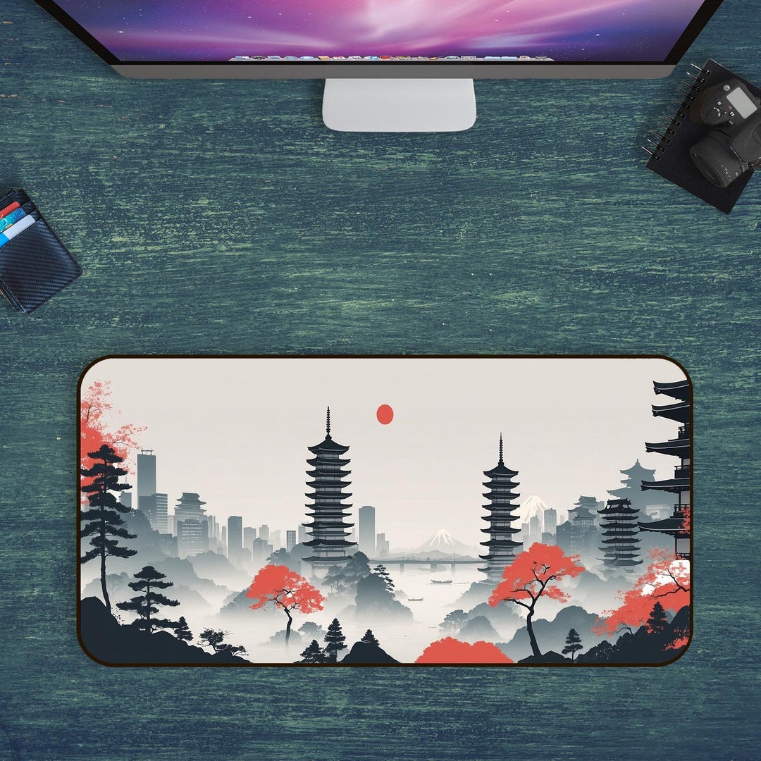 Japanese Art Mouse Pad • Personalized Printing • Gaming Mouse Pad ...