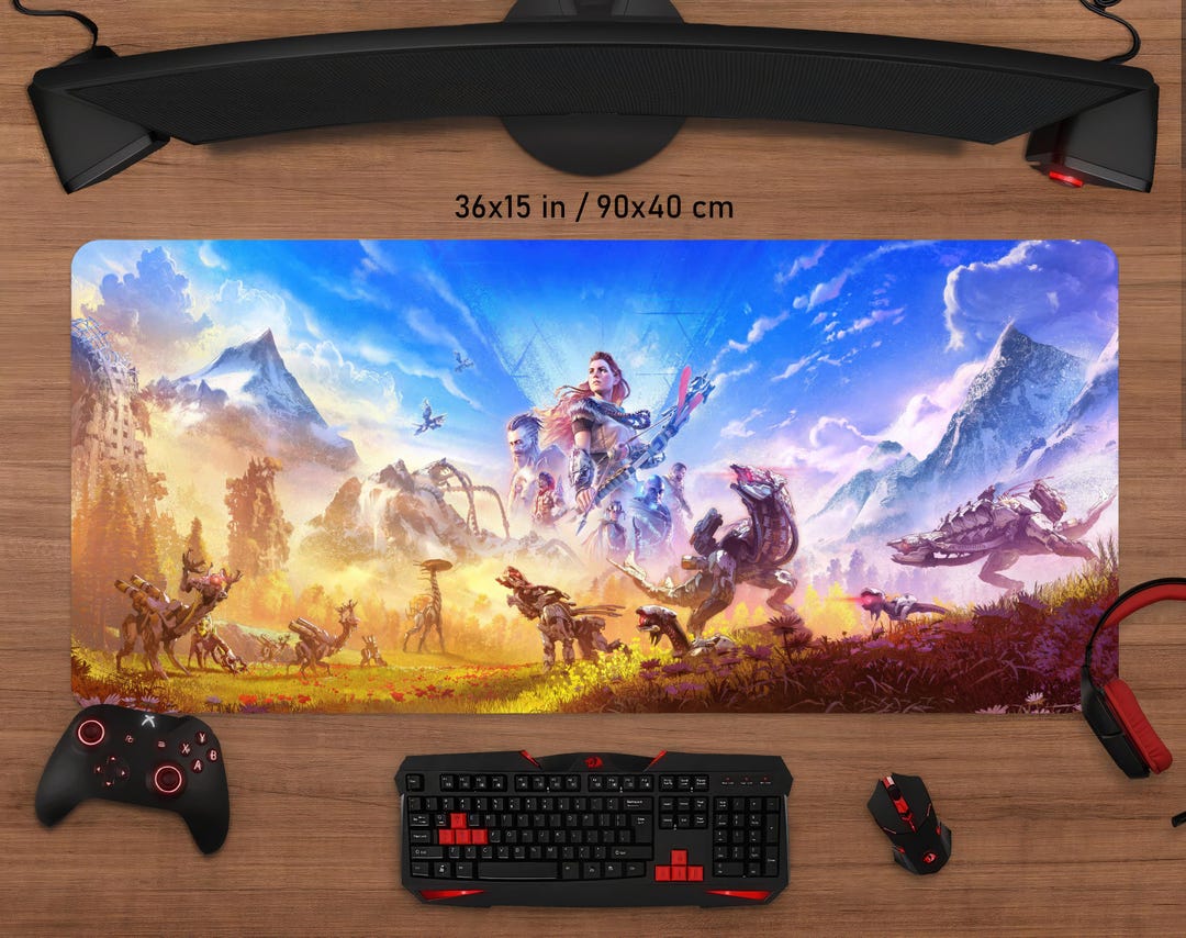 Horizon Zero Dawn Gaming Mouse Pad: Vibrant Anime Desk Mat - Etsy
