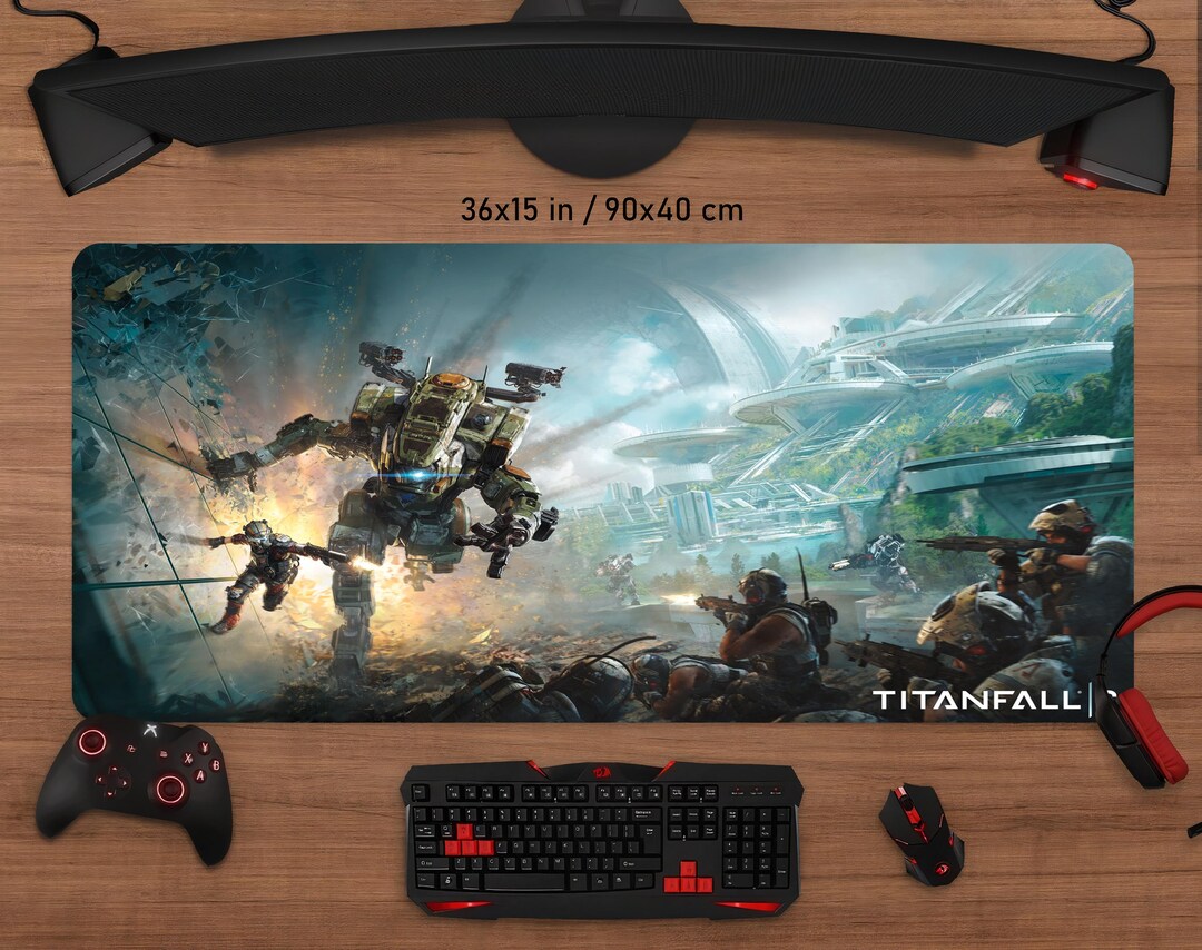 Titanfall Gaming Mouse Pad: Stitched Edge, Vibrant Print - Etsy