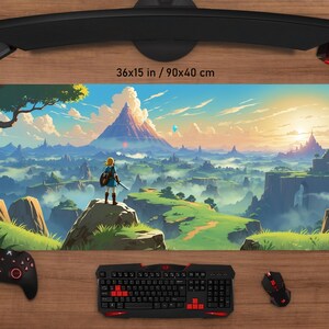 Legend of Zelda Mouse Pad: Vivid Gaming Desk Mat - Etsy