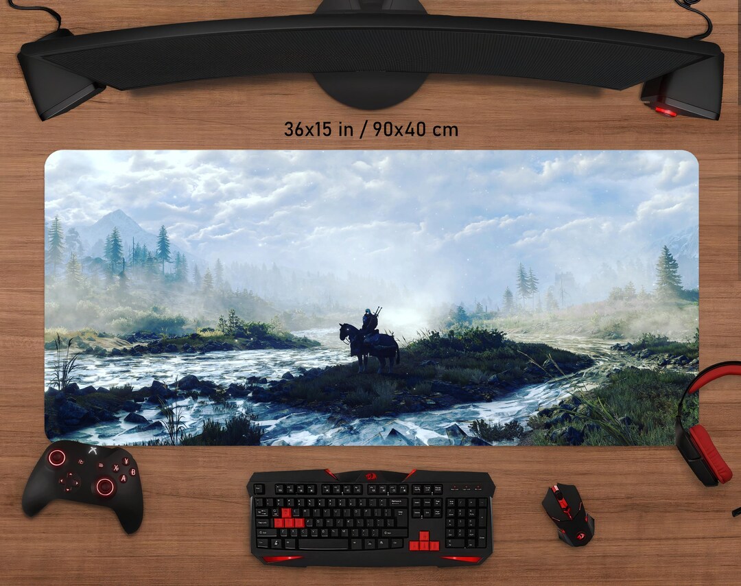The Witcher 3 Wild Hunt Mouse Pad • Personalized Printing • Gaming ...