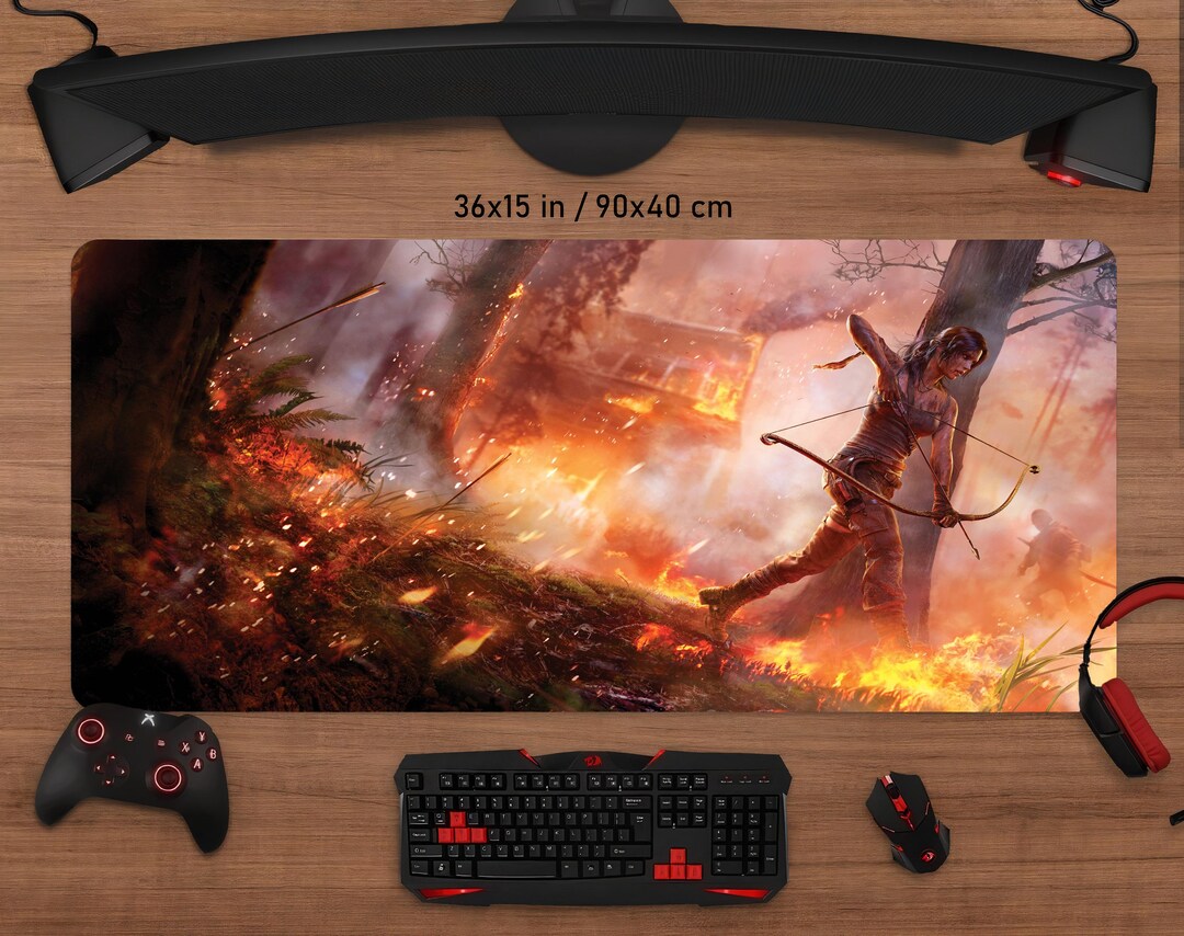 Tomb Raider Mouse Pad • Personalized Printing • Gaming Mouse Pad ...