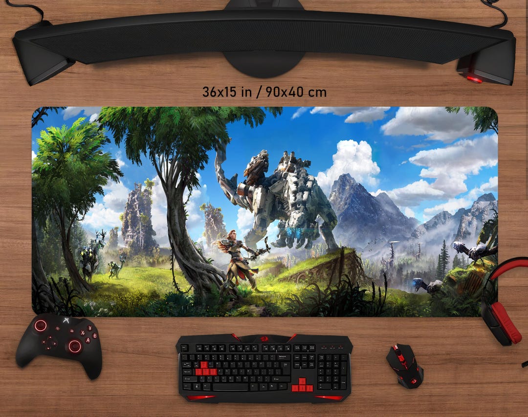 Horizon Zero Dawn Gaming Mouse Pad: Vibrant Anime Desk Mat - Etsy