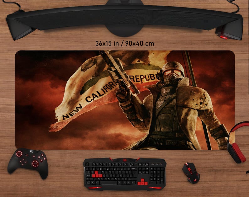 Fallout New Vegas Desk Mat • Personalized Gaming Mousepad - Etsy