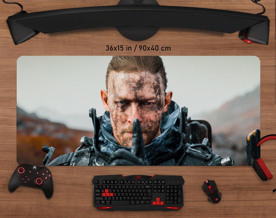 Death Stranding Desk Mat • Personalized Printing • Gaming Desk Mat ...