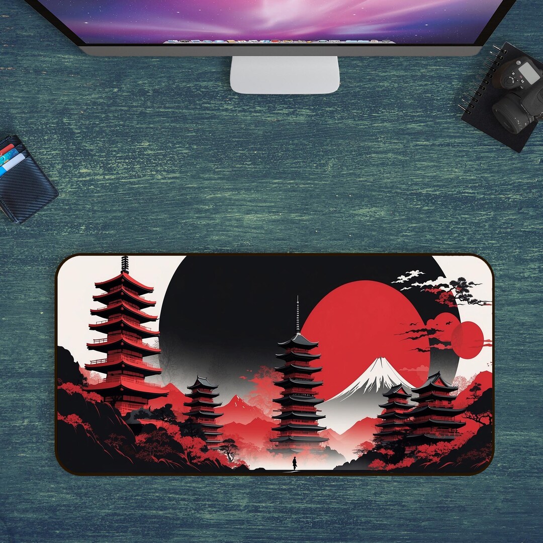Japanese Art Mouse Pad • Personalized Printing • Gaming Mouse Pad ...
